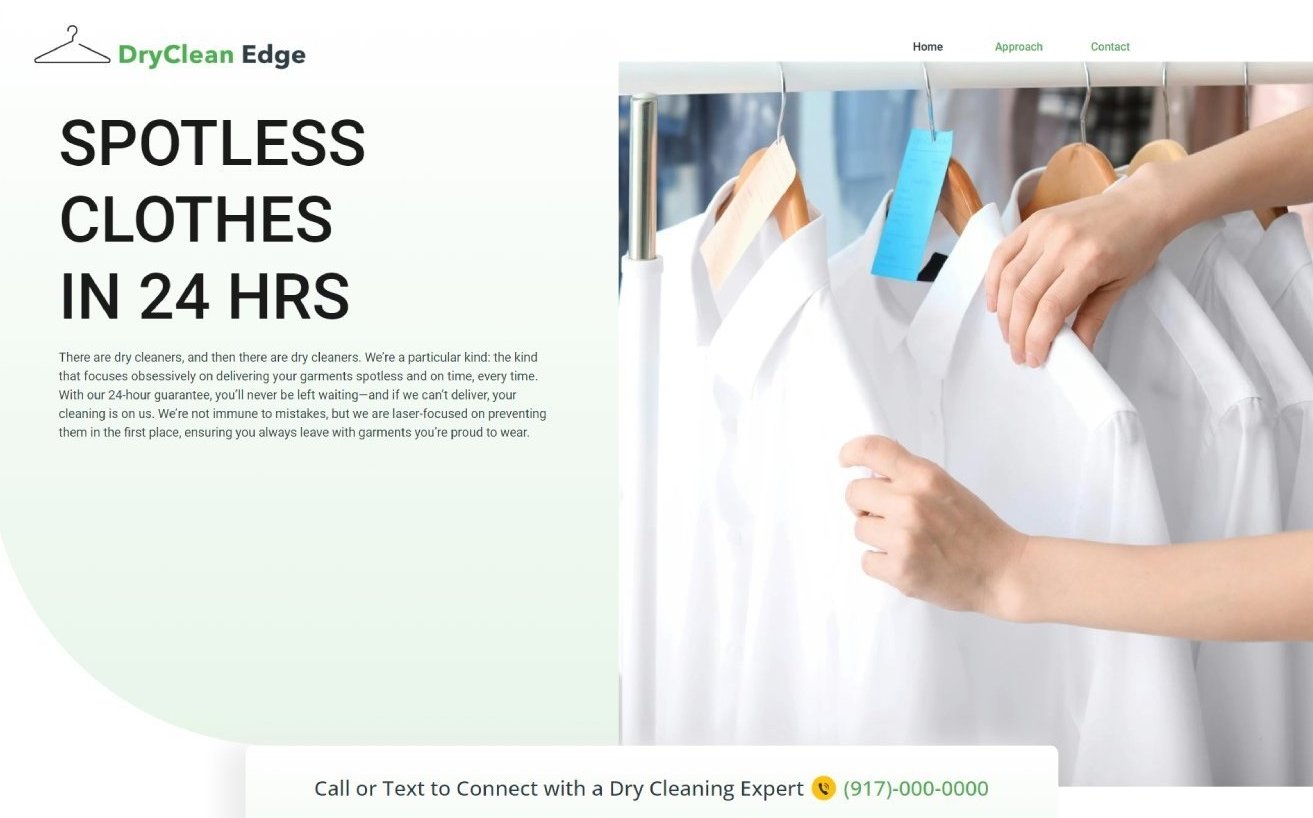 Dry-Cleaning Business Template | Bubble